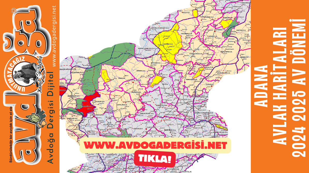 Avlak Haritaları 2024 2025 Av Dönemi İl İl Avlak Haritaları Tarım ve ...