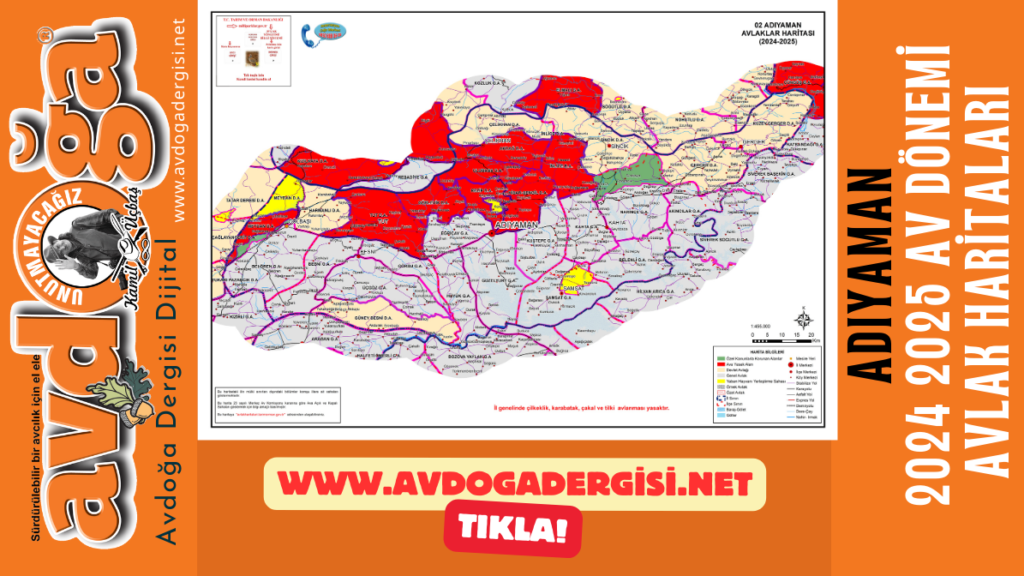 ADANA Avlak Haritaları 2024 2025 Av Dönemi İl İl Avlak Haritaları Tarım ...