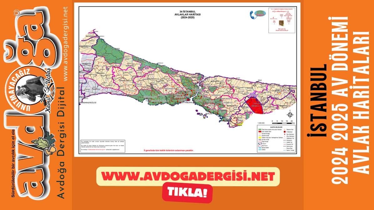 İSTANBUL Avlak Haritaları 2024 2025 Av Dönemi İl İl Avlak Haritaları ...
